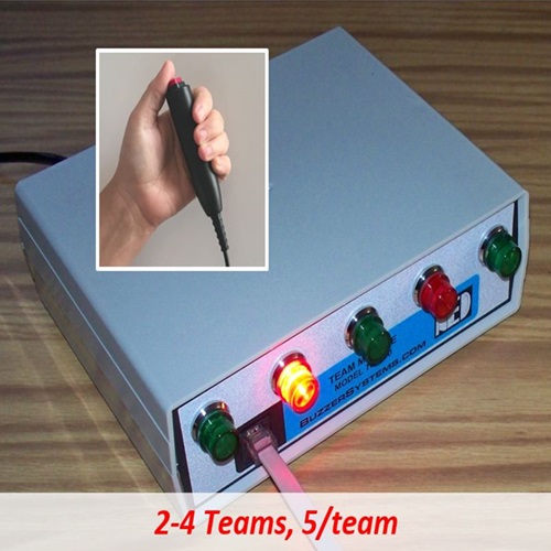 Team-Box Quiz System (2-4 teams) - BuzzerSystems